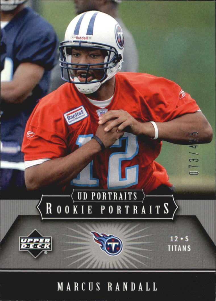 2005 UD Portraits /425 #193 Marcus Randall TITANS H18112 - NM-MT