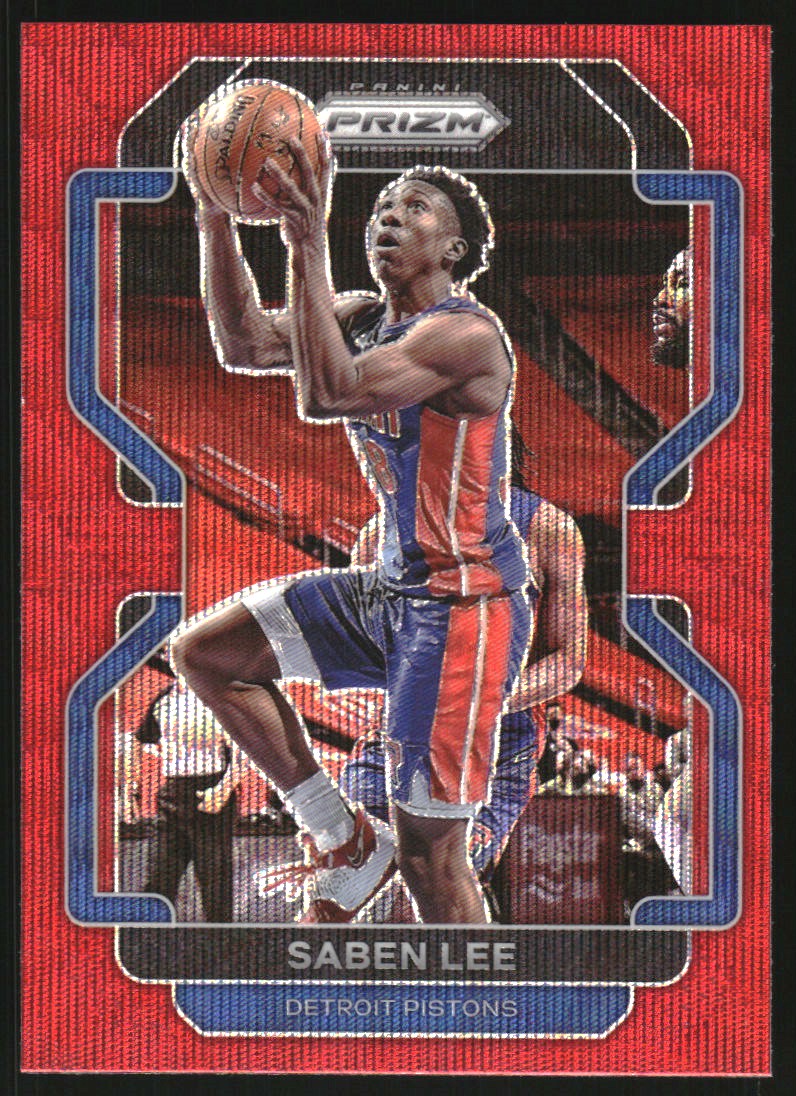 2021-22 Panini Prizm Prizms Ruby Wave #205 Saben Lee - NM-MT