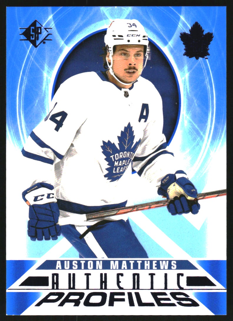 2020-21 SP Authentic Profiles Blue #AP20 Auston Matthews - NM-MT