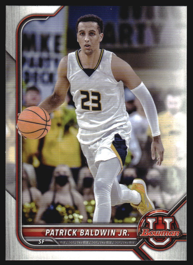 2021-22 Bowman University #90 Patrick Baldwin Jr. - NM-MT - Burbank ...
