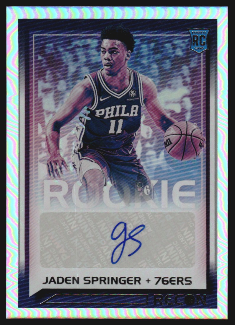 2021-22 Panini Recon Rookie Recon Signatures #31 Jaden Springer - NM-MT ...