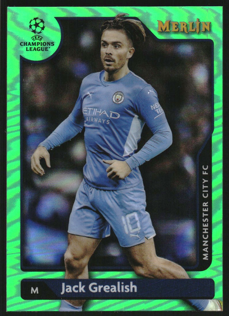 2021-22 Merlin UEFA Champions League Green Refractors #140 Jack ...