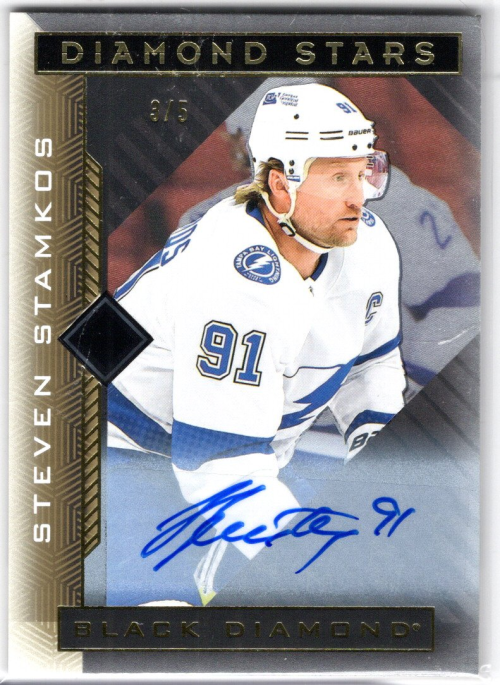 2021-22 Black Diamond Diamond Stars Autographs #BDSSS Steven Stamkos/5 ...