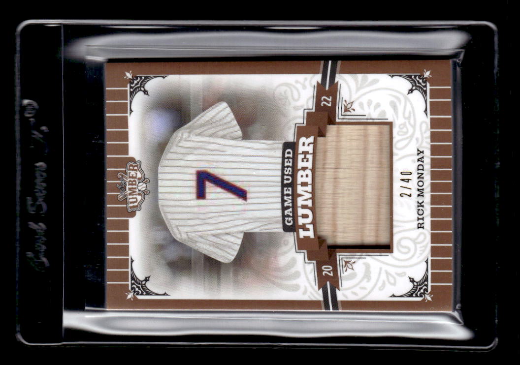 2022 Leaf Lumber Game Used Lumber #GUL99 Rick Monday - NM-MT