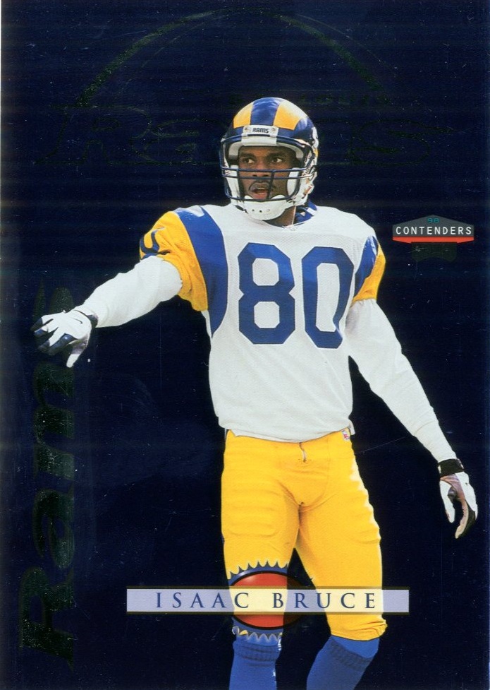 1998 Playoff Contenders Checklist Jumbos #26 Isaac Bruce - Oversized ...