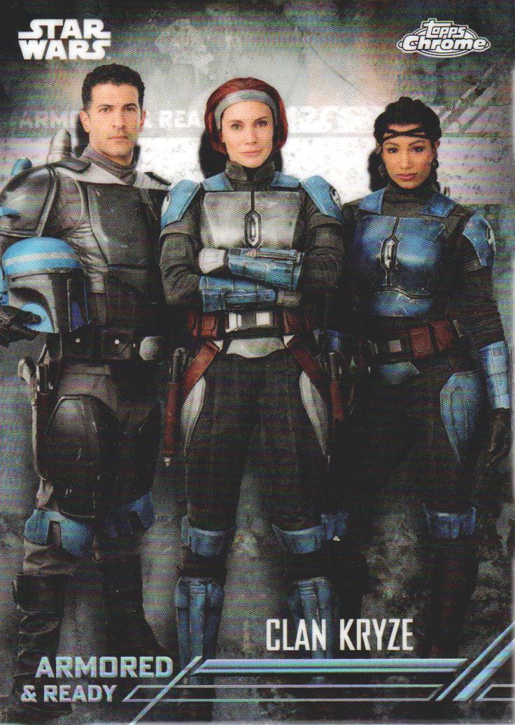 2022 Topps Chrome Star Wars The Mandalorian Beskar Edition Armored and ...