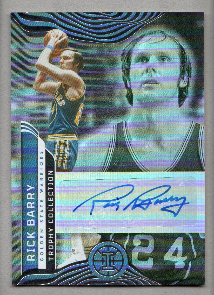 2021-22 Panini Illusions Trophy Collection Signatures #10 Rick Barry ...