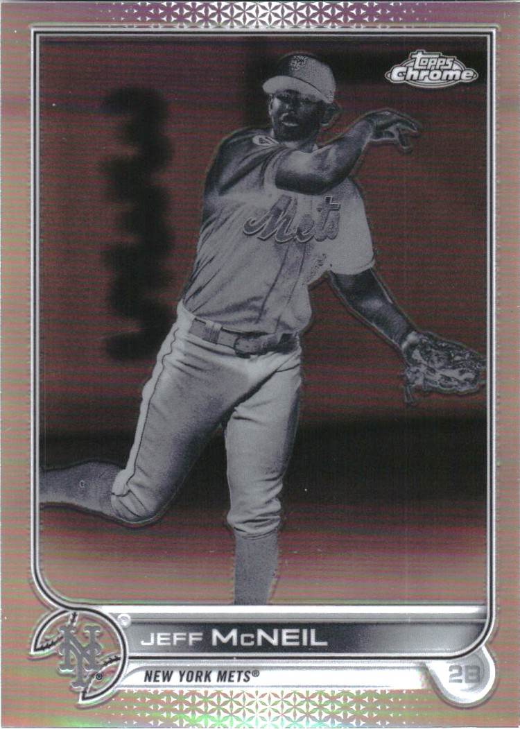 2022 Topps Chrome Negative Refractors #2 Jeff McNeil - NM-MT