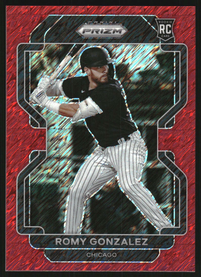 2022 Panini Prizm Prizms Red Shimmer #197 Romy Gonzalez T2 - NM-MT