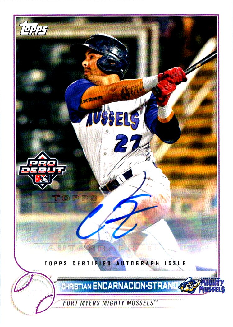 2022 Topps Pro Debut Autographs #PD51 Christian Encarnacion-Strand - NM-MT