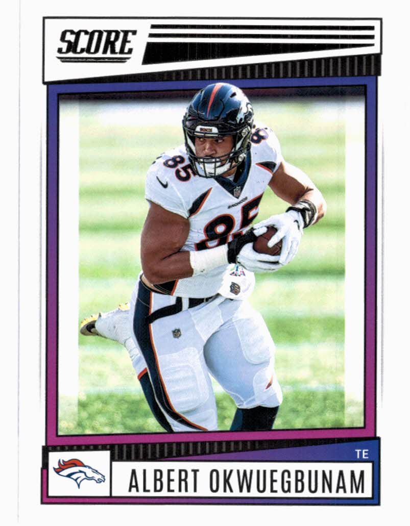 2022 Score #77 Albert Okwuegbunam - NM-MT - The Dugout Sportscards ...