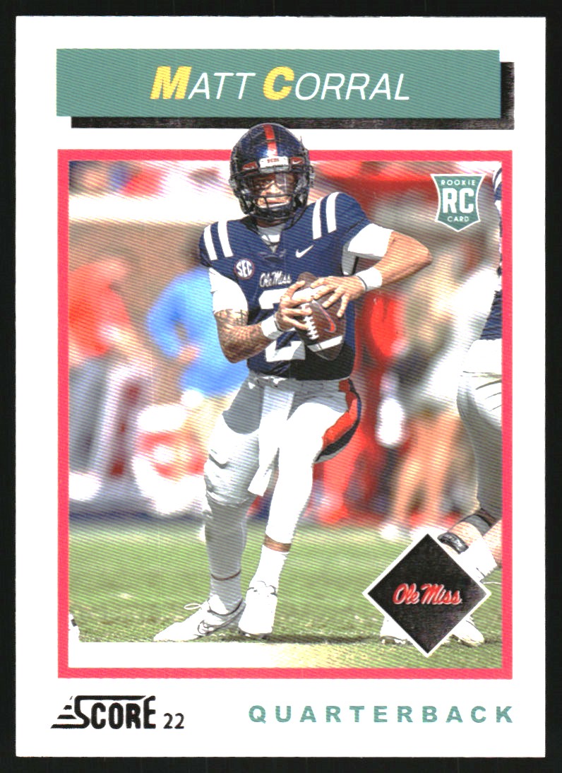 2022 Score '92 Throwback Rookies #2 Matt Corral - NM-MT