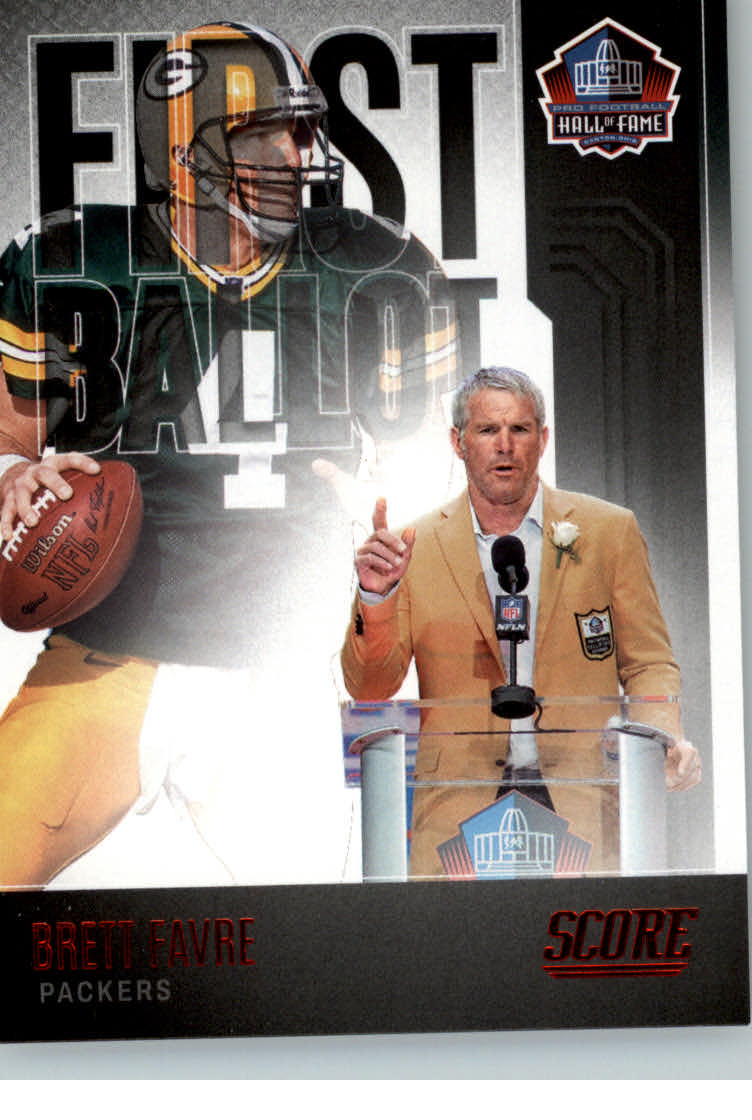 2022 Score First Ballot Red #6 Brett Favre - NM-MT