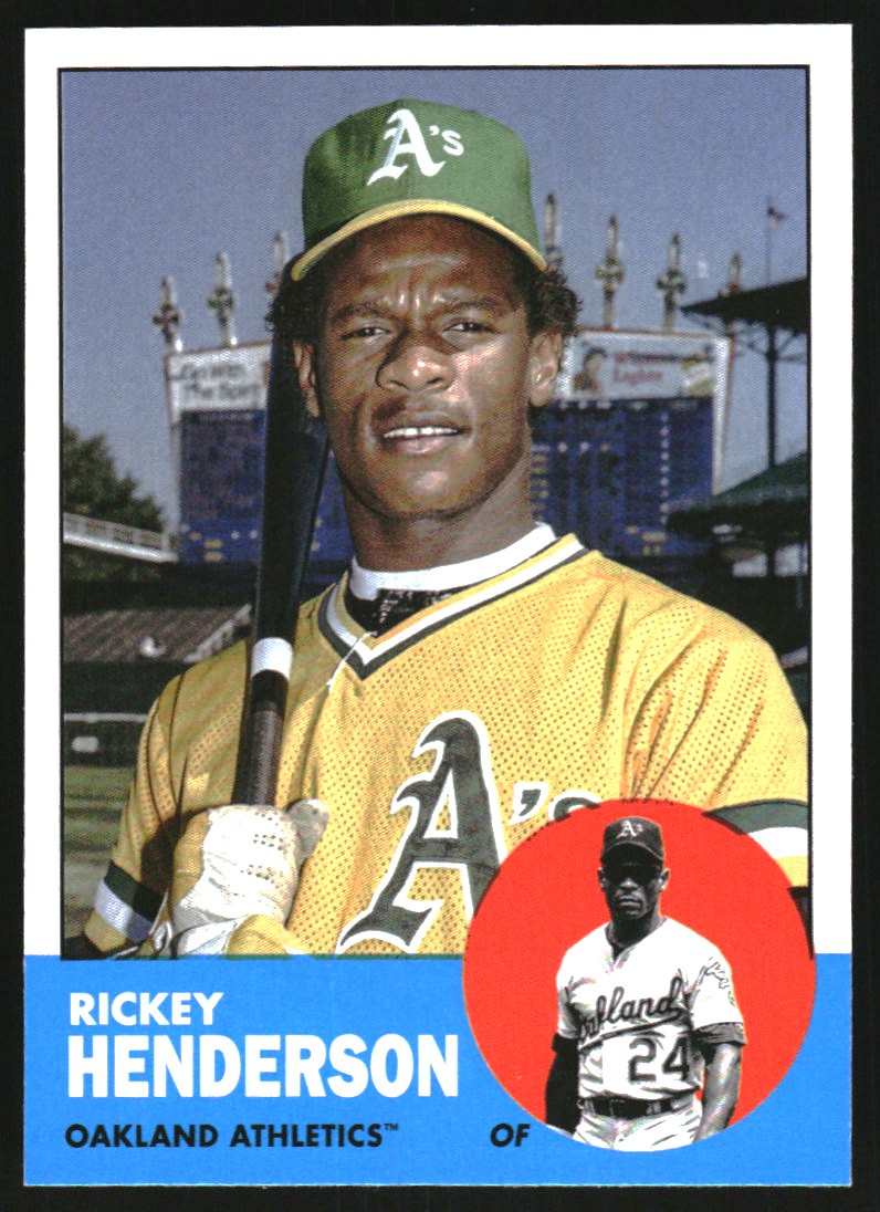 2022 Topps Archives #63 Rickey Henderson - NM-MT 2022 Topps Archives #63 Rickey Henderson - NM-MT
