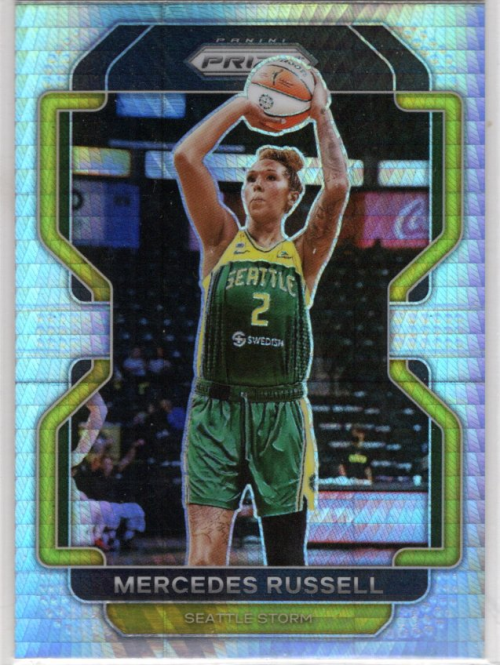 2022 Panini Prizm WNBA Prizms Hyper #130 Mercedes Russell - - Prismatic ...