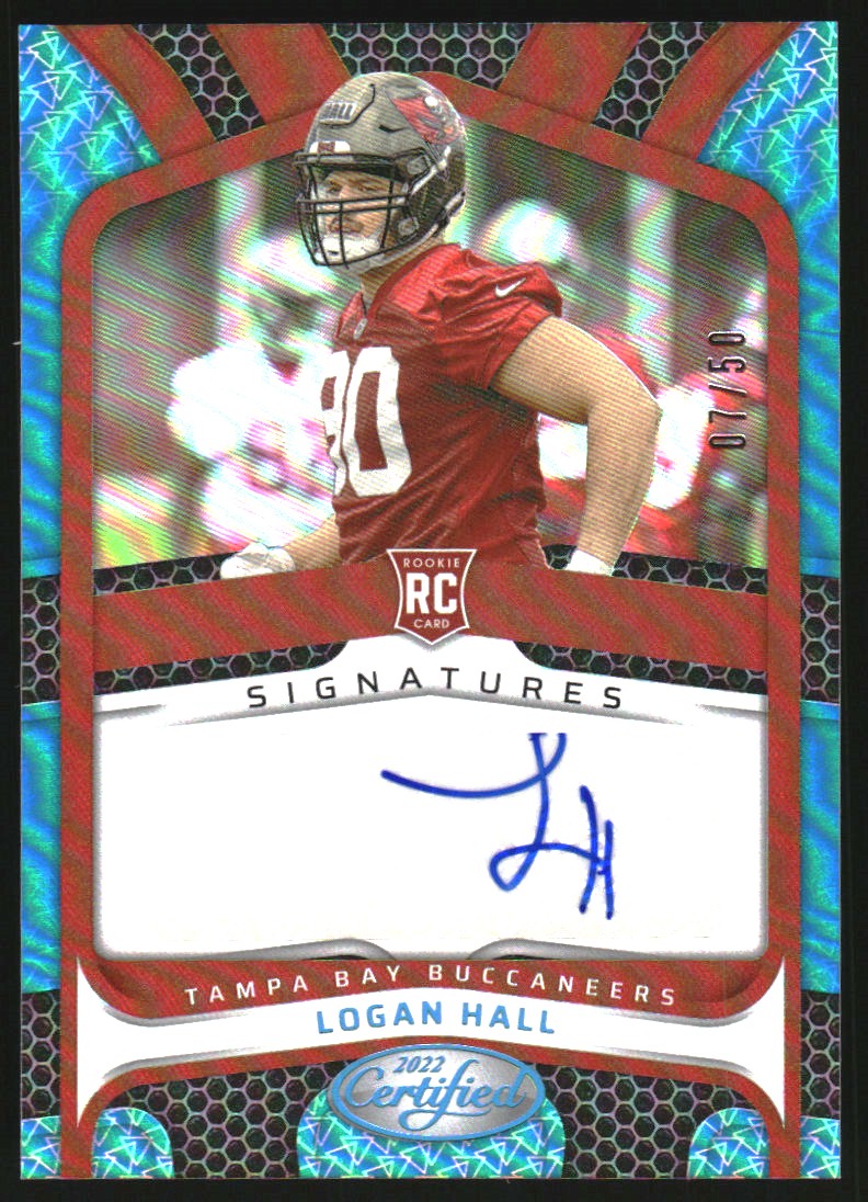 2022 Certified Rookie Signatures Mirror Teal #16 Logan Hall - NM-MT ...