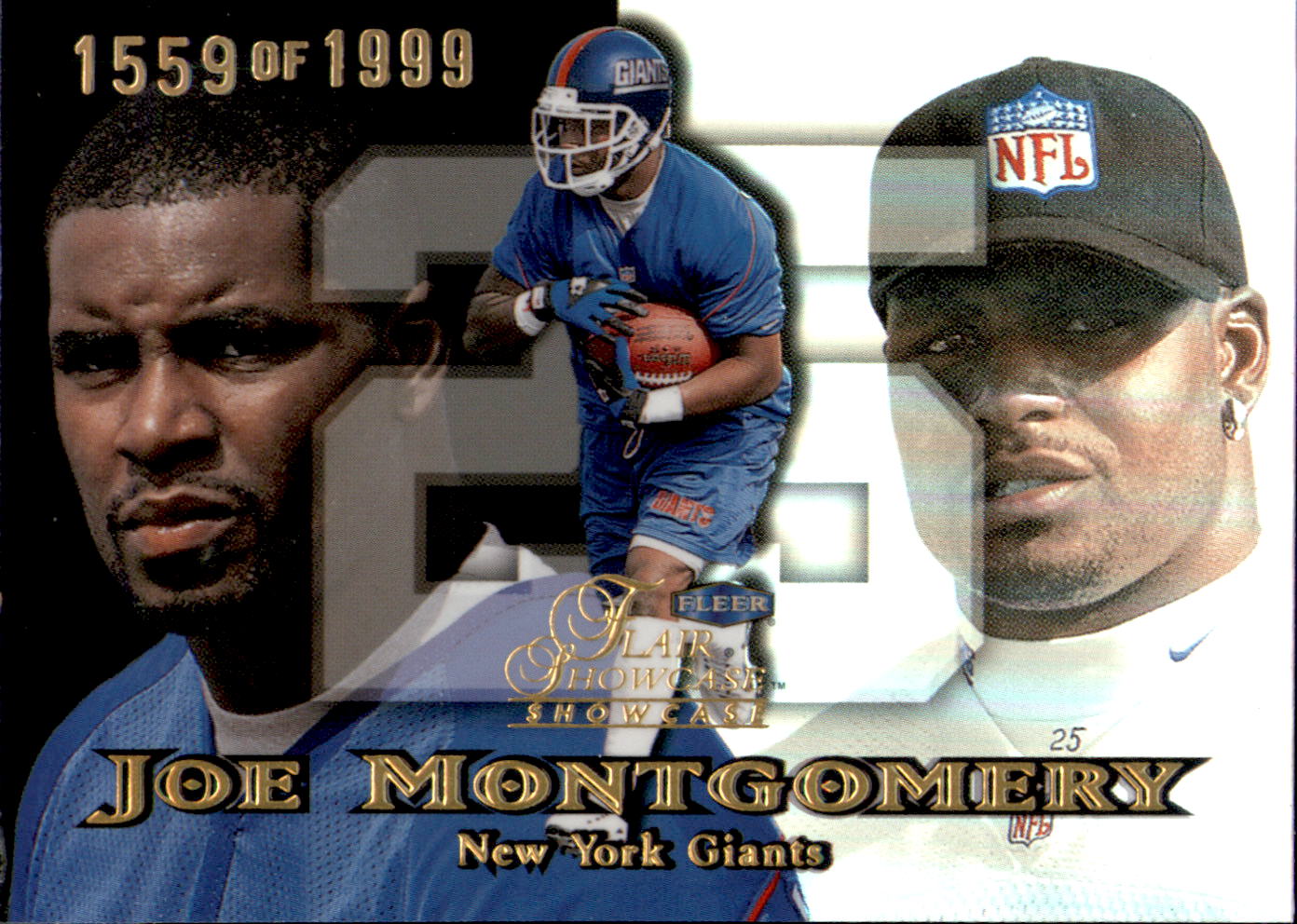 1999 Flair Showcase #184 Joe Montgomery RC - NM-MT+