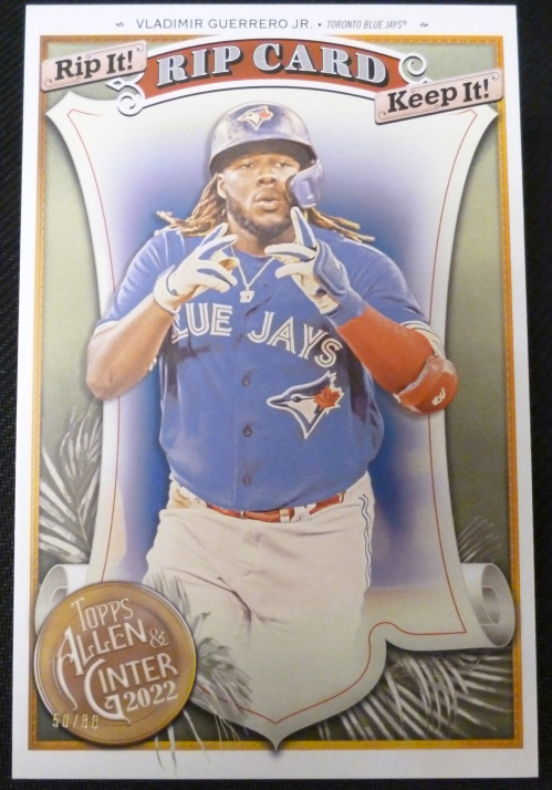 2022 Topps Allen and Ginter Box Topper Rip Cards #BRCVGJ Vladimir ...