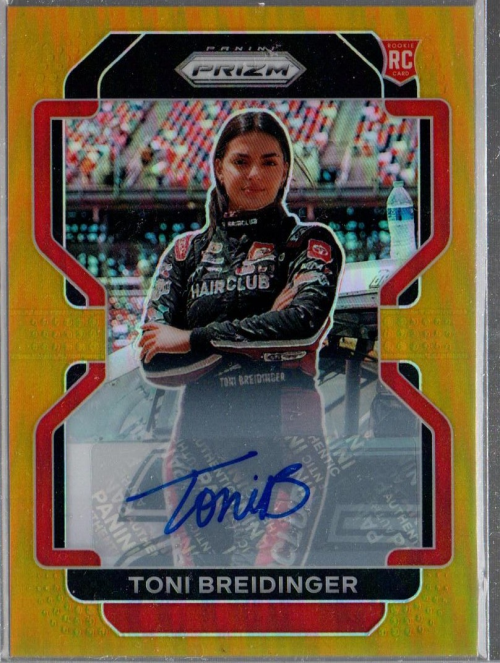 2022 Panini Prizm Signatures Prizms Gold #10 Toni Breidinger - NM-MT
