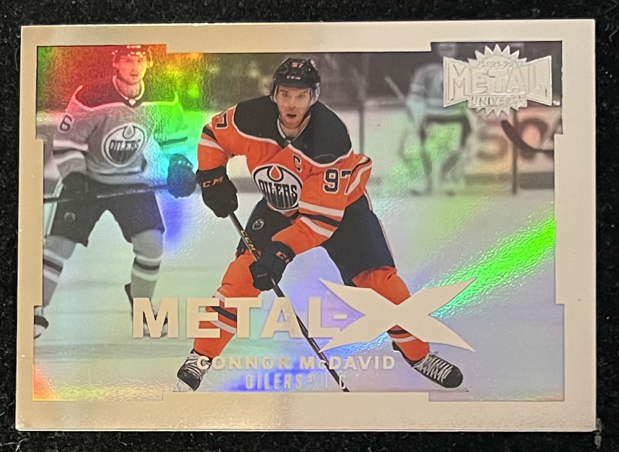 2021-22 Metal Universe Metal-X #MX1 Connor McDavid - NM-MT