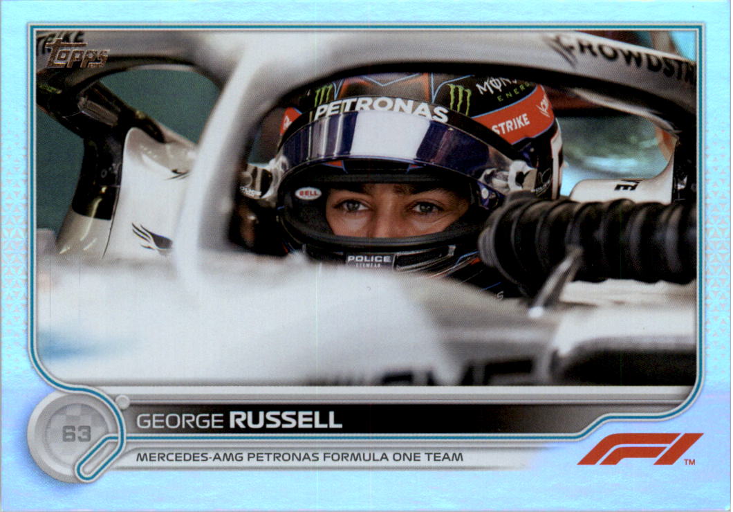 2022 Topps Formula 1 Rainbow Foil #19 George Russell - NM-MT