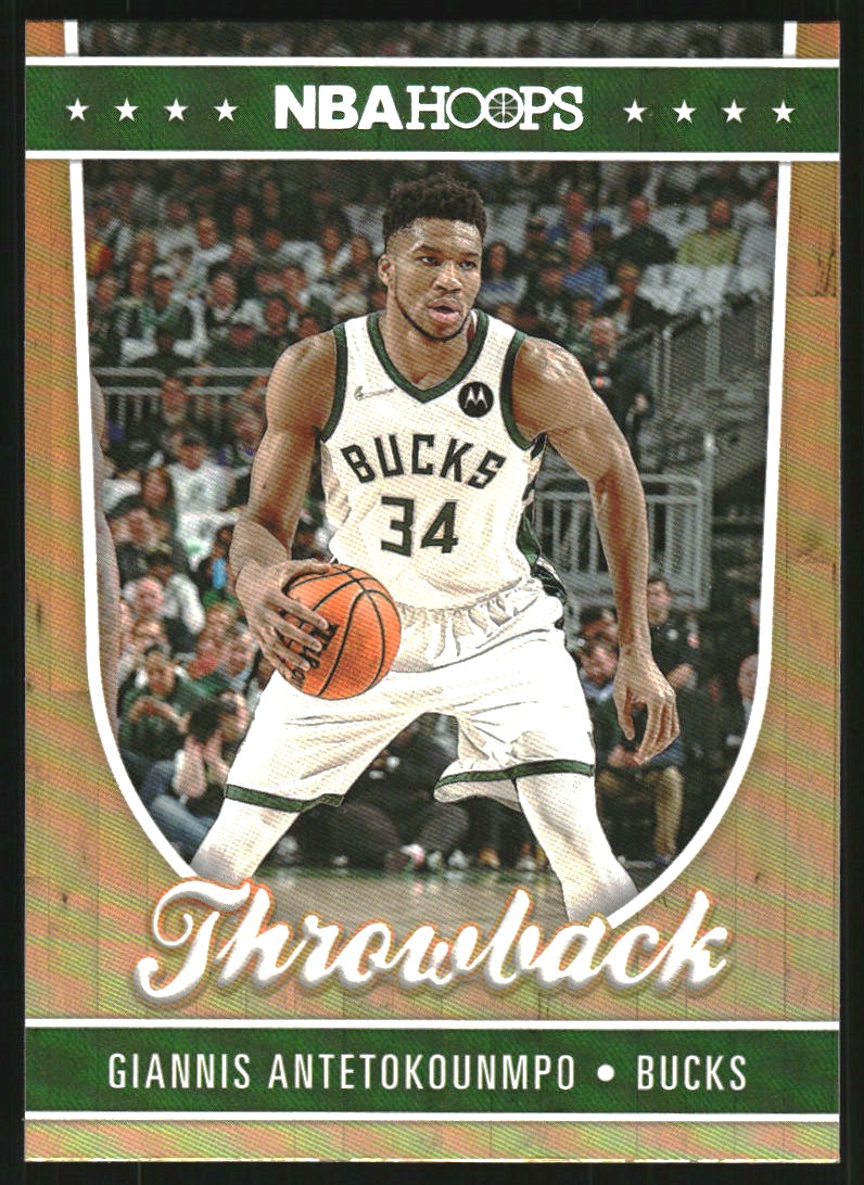 2022-23 Hoops Hoops Throwback #21 Giannis Antetokounmpo - NM-MT
