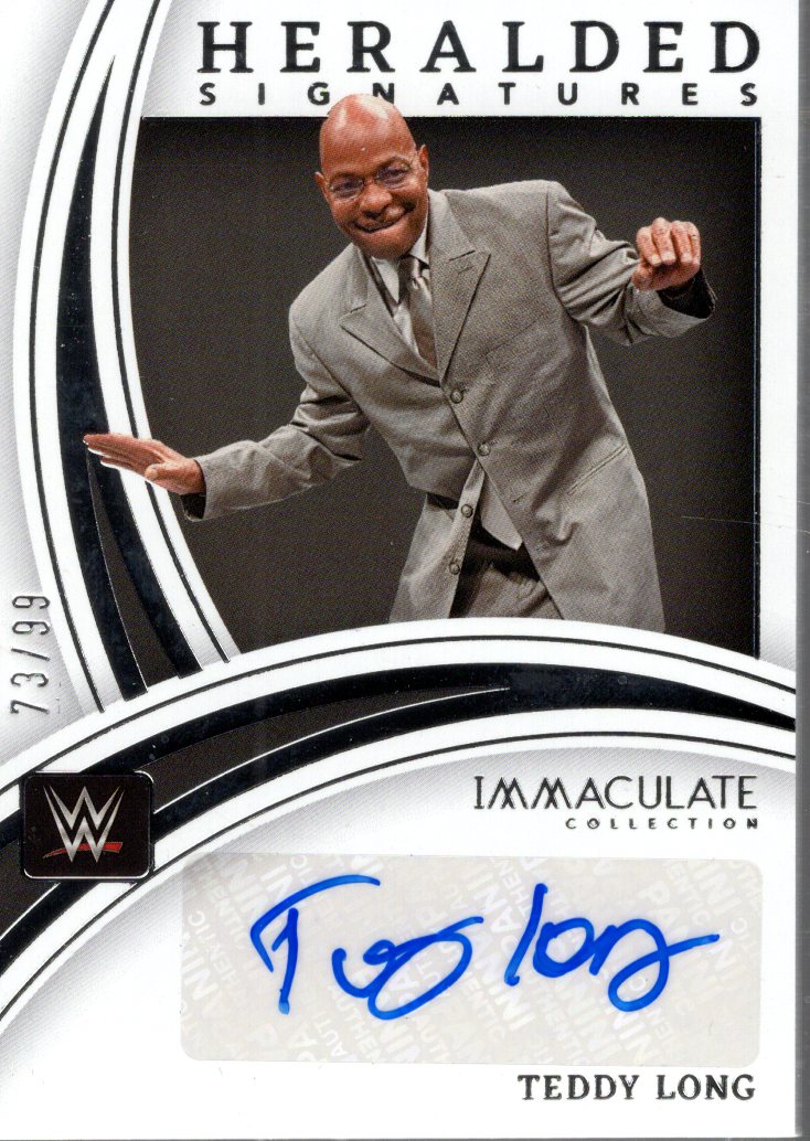 2022 Immaculate Collection WWE Heralded Signatures #HSTLG Teddy Long/99 ...