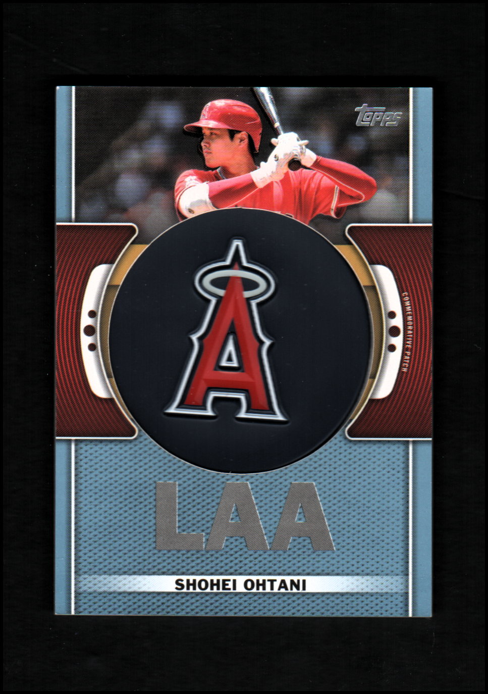 2023 Topps Team Logo Commemorative Patch Blue #TLPSO Shohei Ohtani - NM-MT