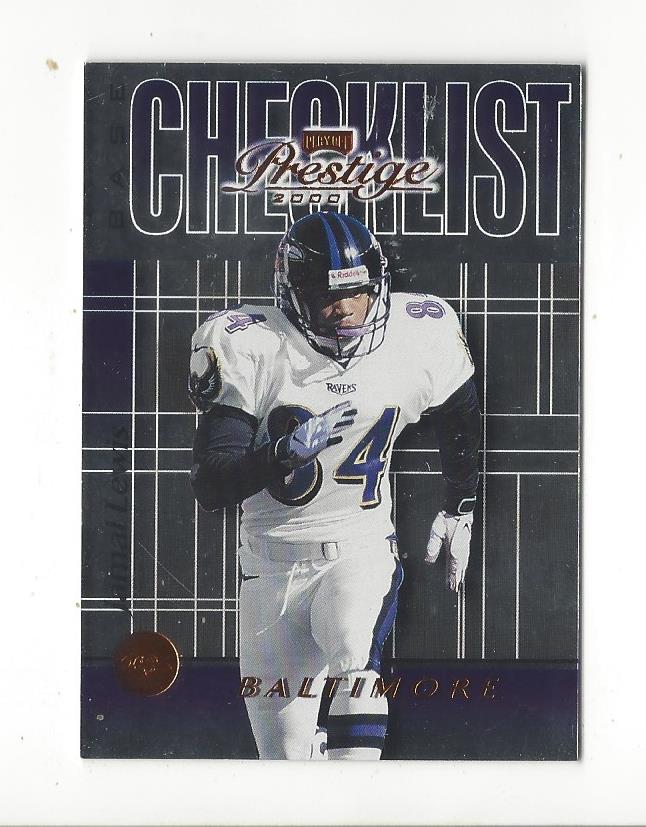 2000 Playoff Prestige Team Checklist #CL3 Jamal Lewis - NM-MT