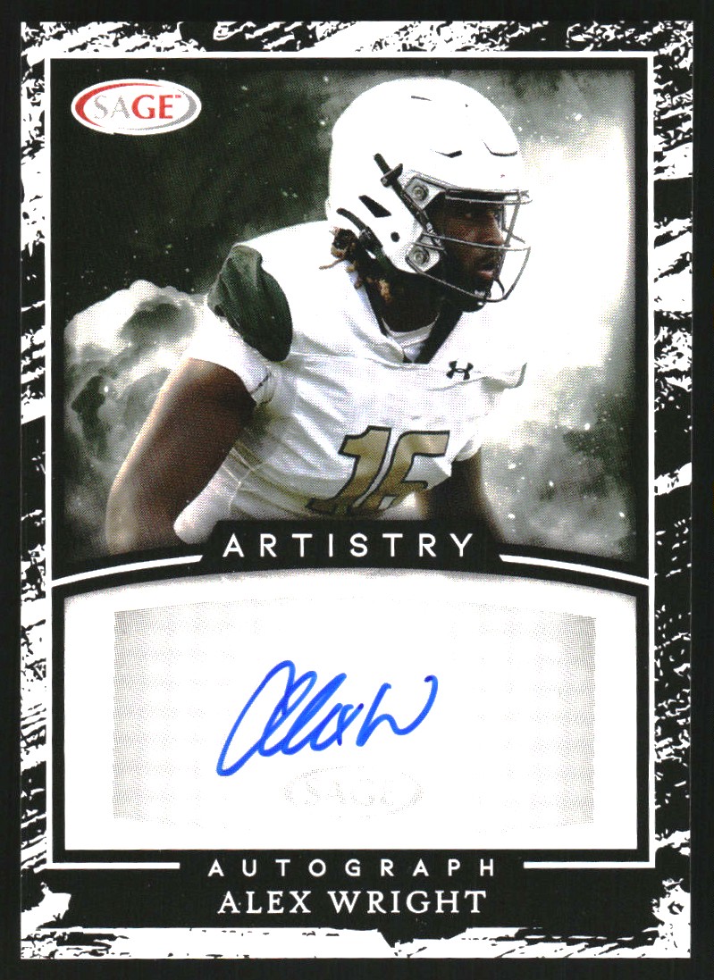 2022 SAGE Artistry Autographs White #AAW Alex Wright - NM-MT