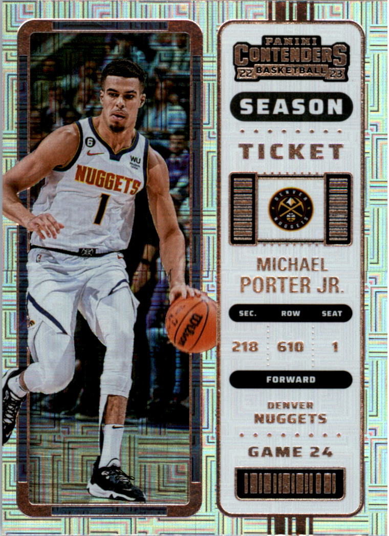 2022-23 Panini Contenders #11 Michael Porter Jr. - NM-MT - Triple Play ...