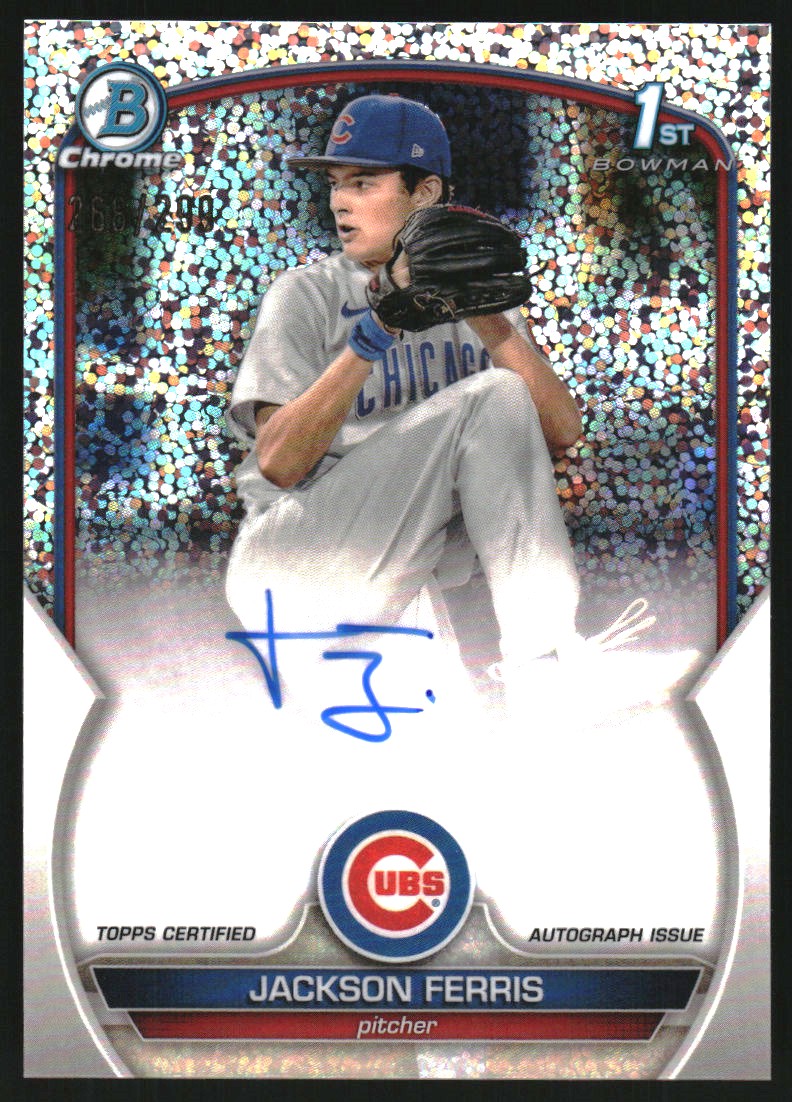 2023 Bowman Chrome Prospect Autographs Speckle Refractors #CPAJF ...