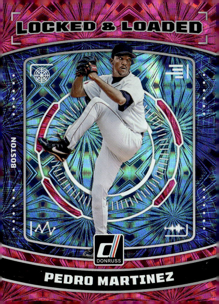 2023 Donruss Locked and Loaded Pink Fireworks #4 Pedro Martinez - NM-MT