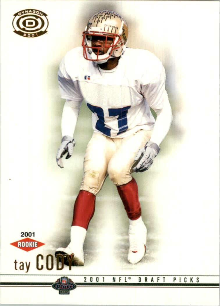 2001 Pacific Dynagon Retail #133 Tay Cody RC - NM-MT
