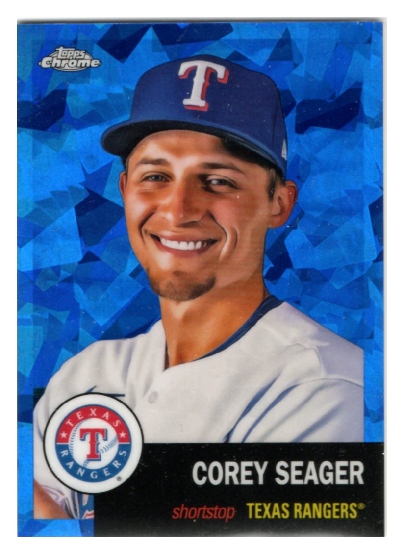 2022 Topps Chrome Platinum Anniversary Blue Atomic Refractors #310 Corey Seager - NM-MT - The ...