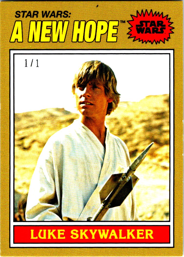 2023 Topps Throwback Thursday Star Wars Gold #65 Luke Skywalker - 1/1 ...