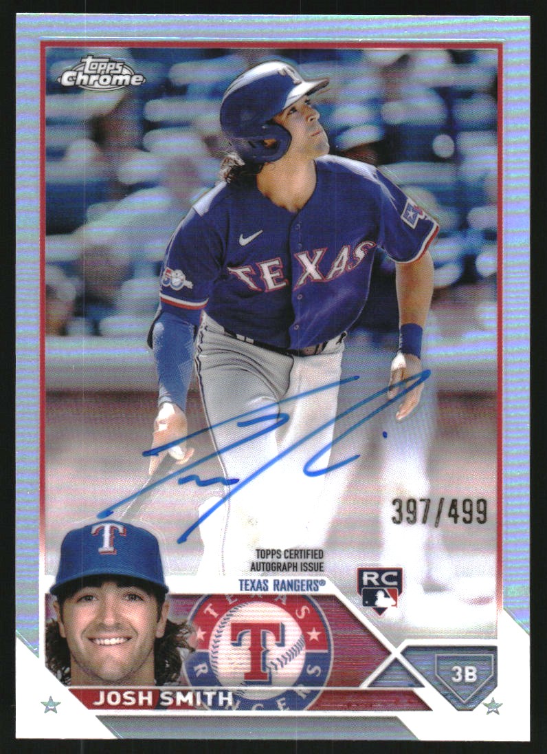 2023 Topps Chrome Rookie Autographs Refractors #RAJSM Josh Smith - NM ...