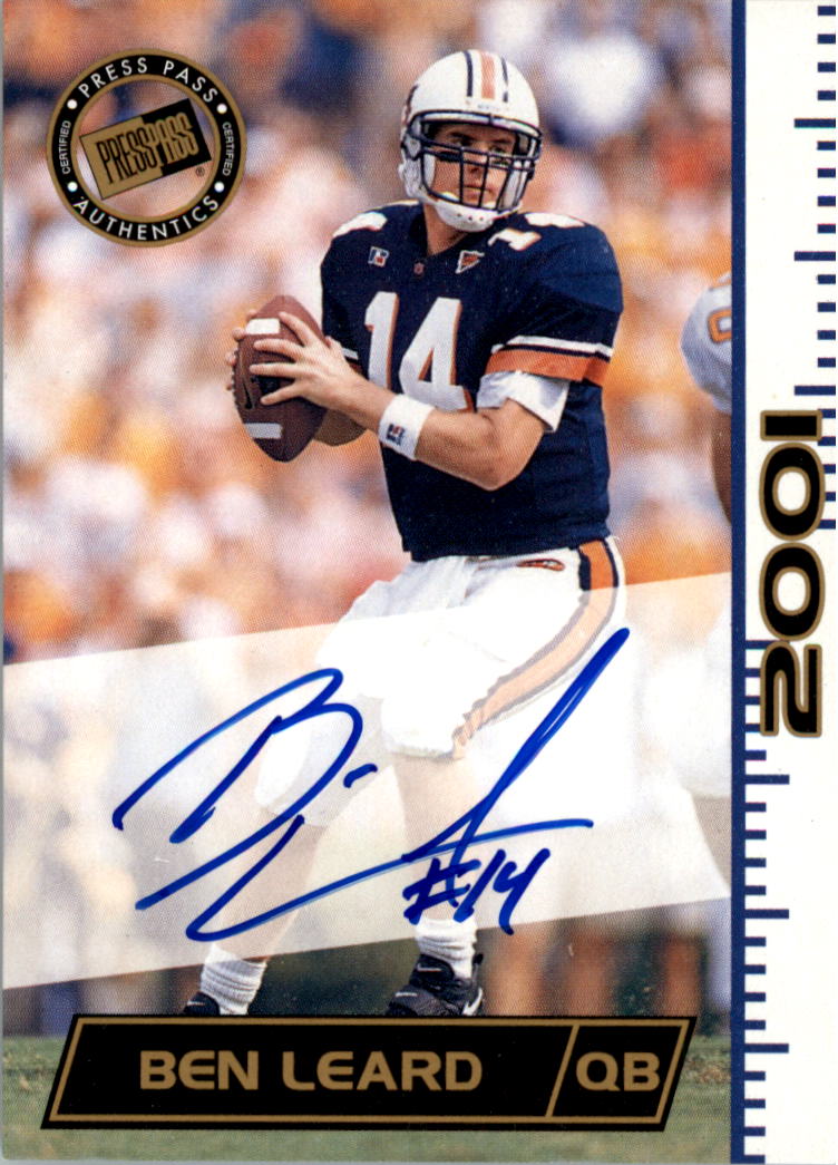 2001 Press Pass Autographs #24 Ben Leard - Auto - NM-MT