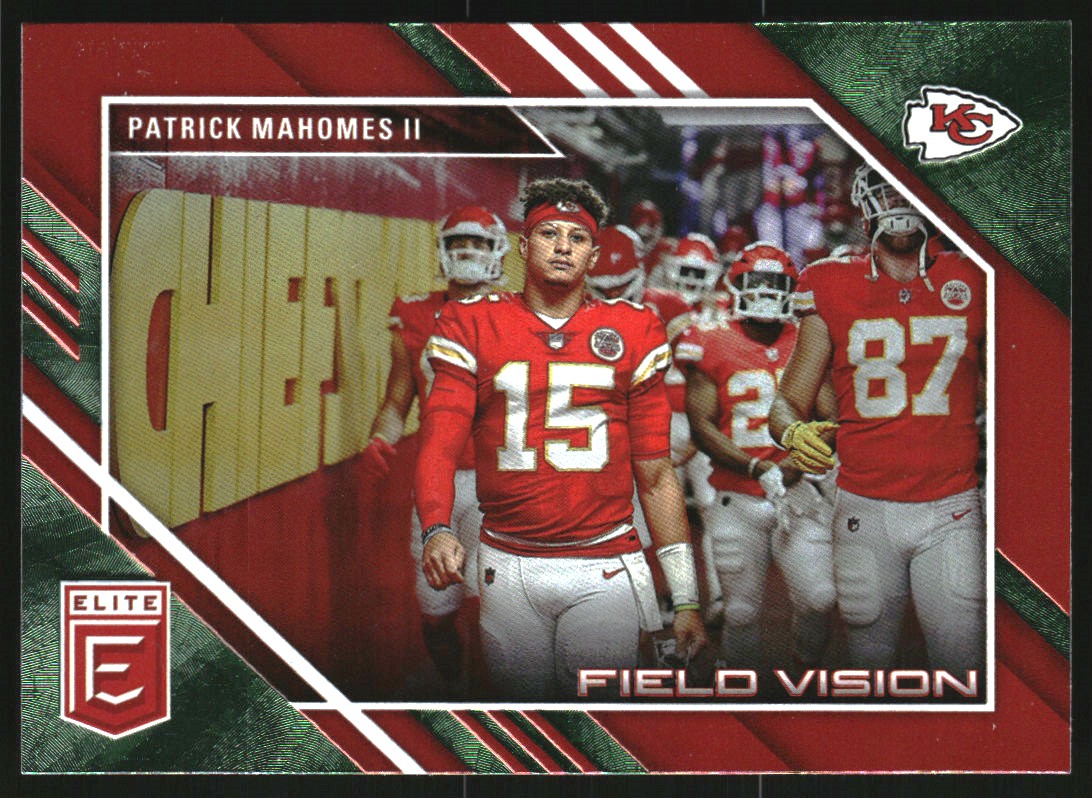 2023 Elite Field Vision Green #5 Patrick Mahomes II - NM-MT