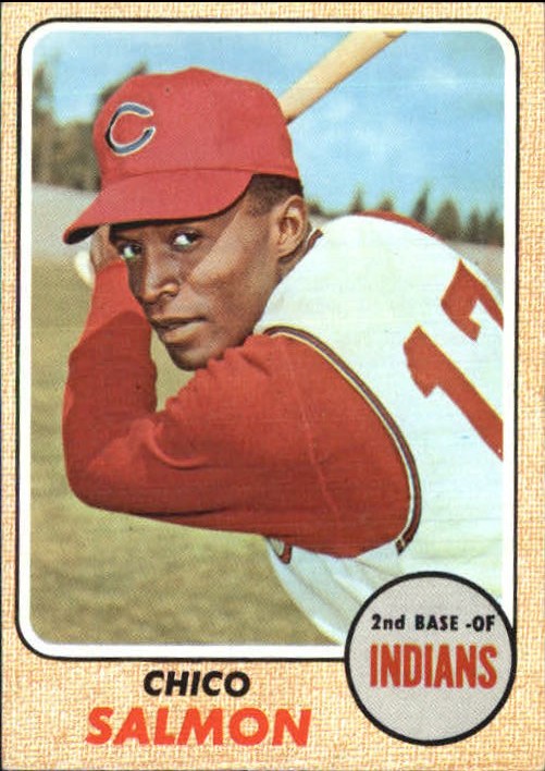 1968 Topps #318 Chico Salmon Indians EX G63647 - EX