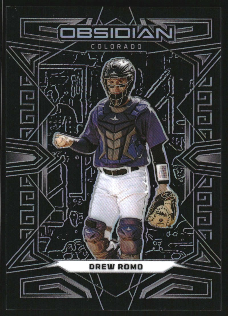 2023 Panini Chronicles Obsidian #34 Drew Romo - NM-MT - Burbank ...