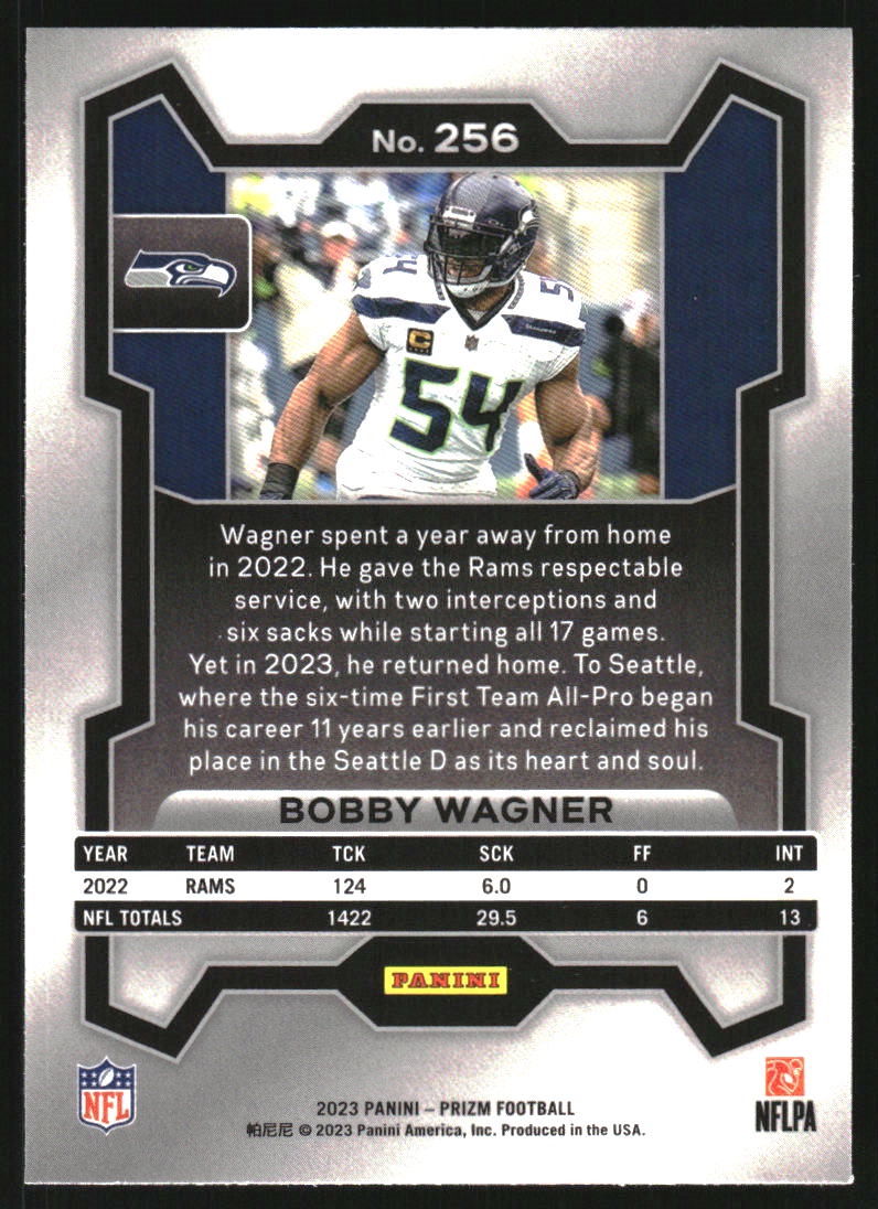 2023 Panini Prizm #256 Bobby Wagner - NM-MT - Burbank Sportscards ...
