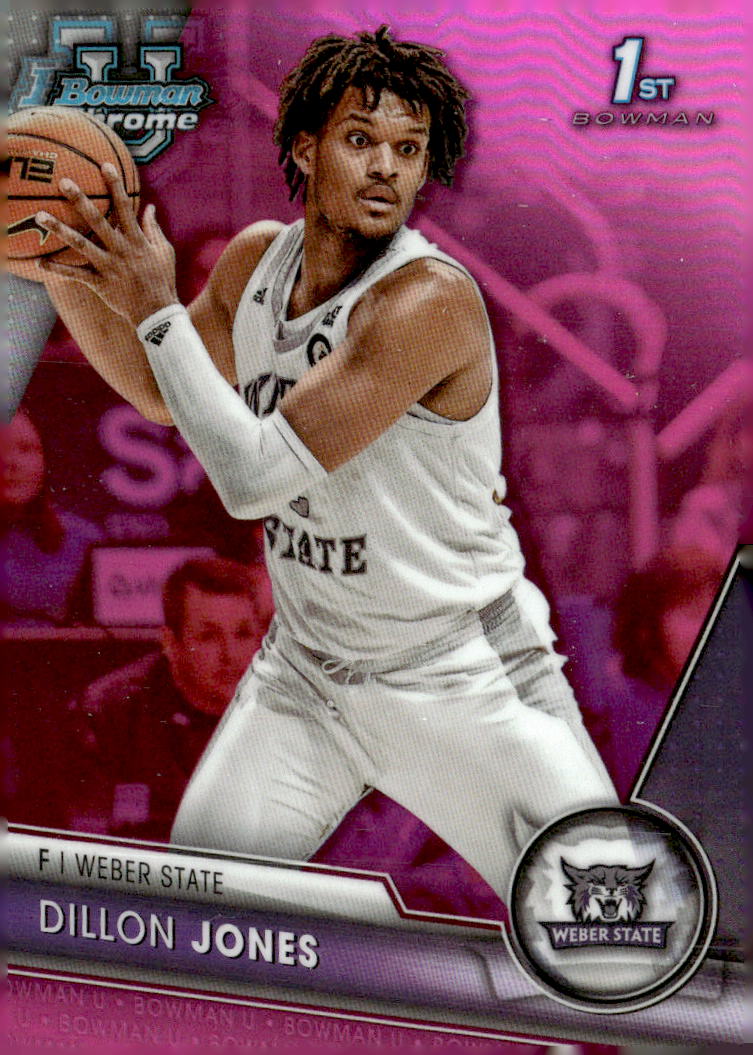 2023-24 Bowman Chrome University Pink Refractors #1 Dillon Jones - NM ...