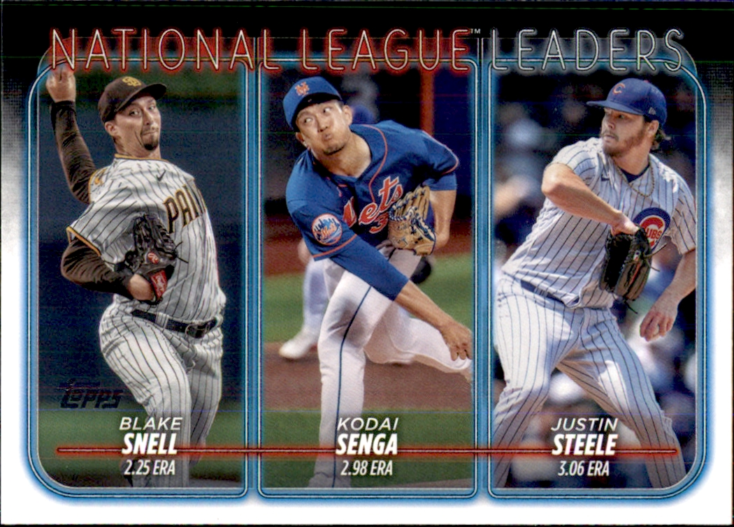 2024 Topps #212 Justin Steele/Blake Snell/Kodai Senga LL - NM-MT