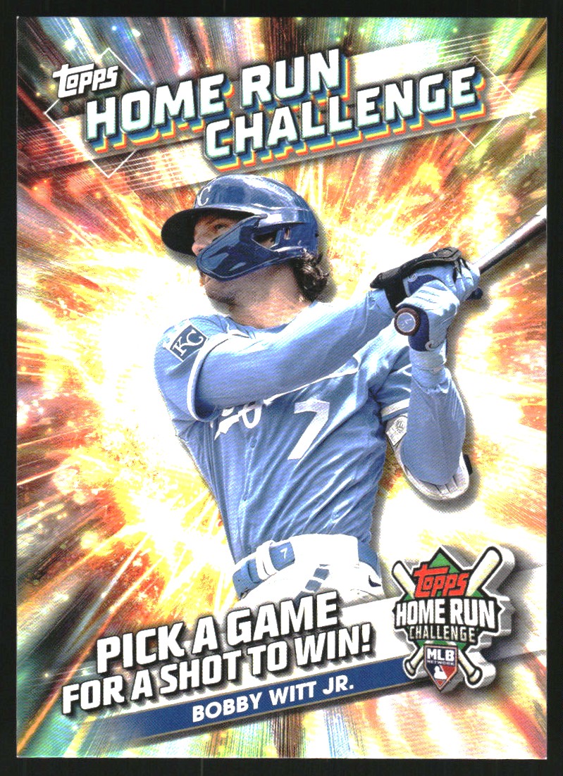 2024 Topps Home Run Challenge Code #HRC29 Bobby Witt Jr. - NM-MT