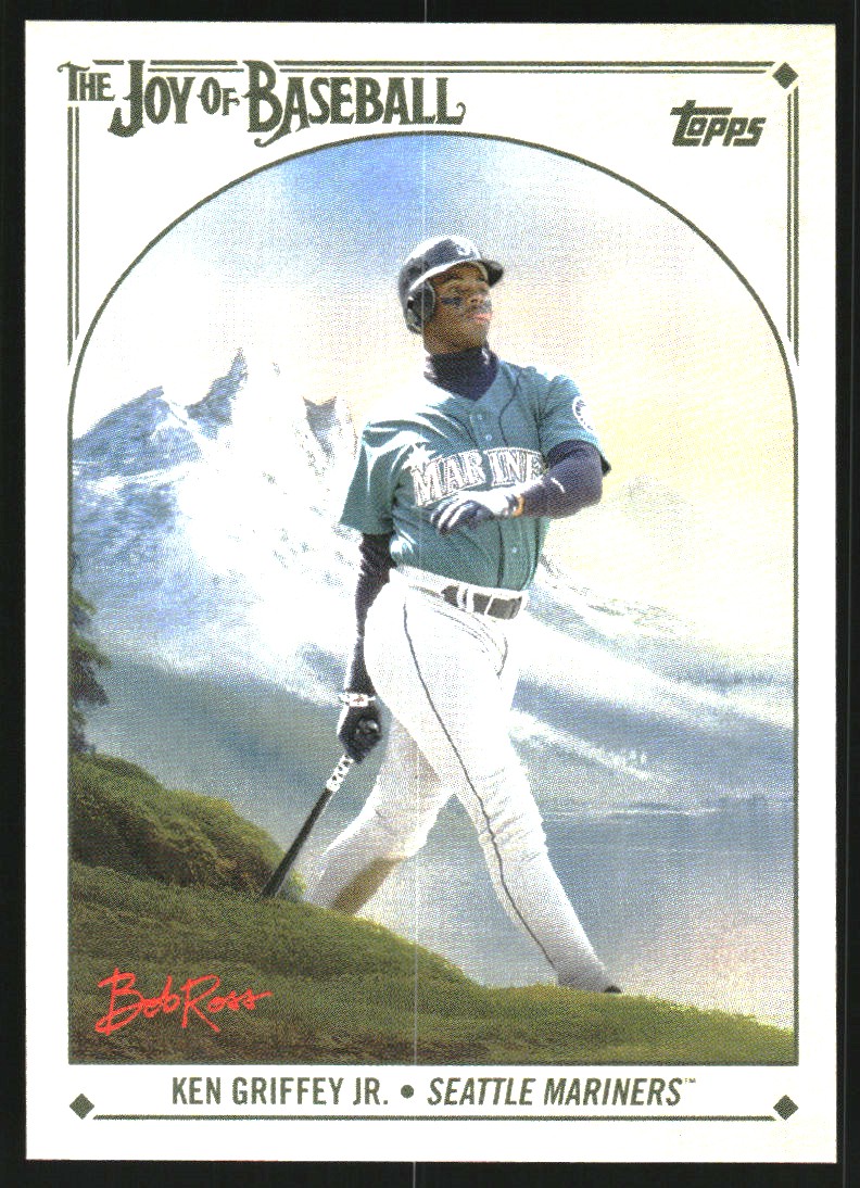 2023 Topps X Bob Ross The Joy of Baseball #40 Ken Griffey Jr. - NM-MT