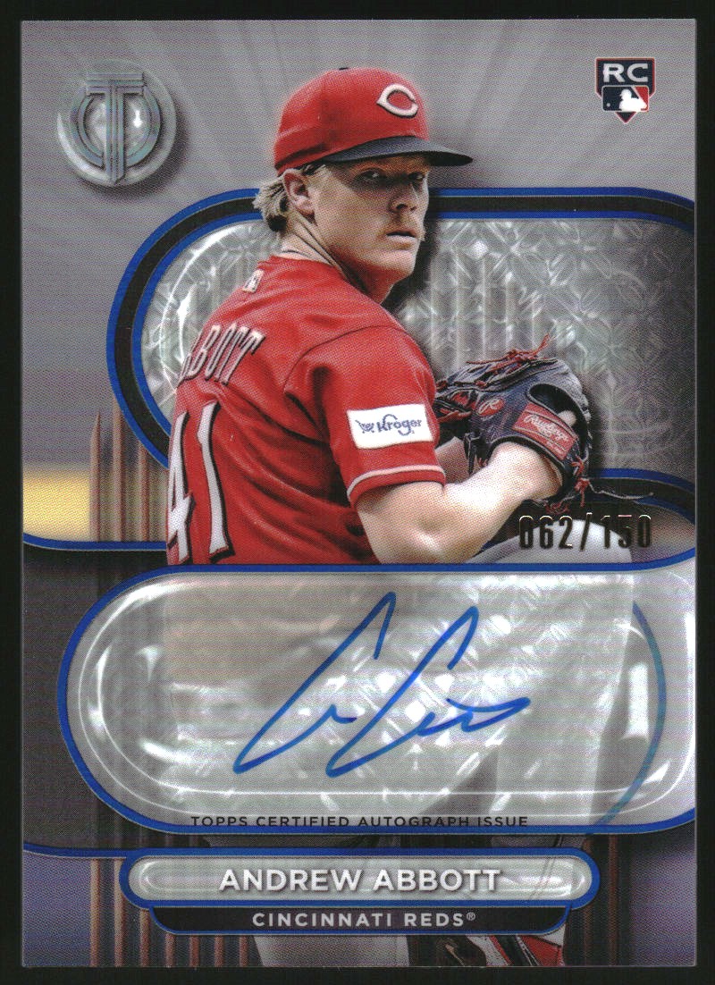 2024 Topps Tribute Autographs Blue #TAAA Andrew Abbott - NM-MT
