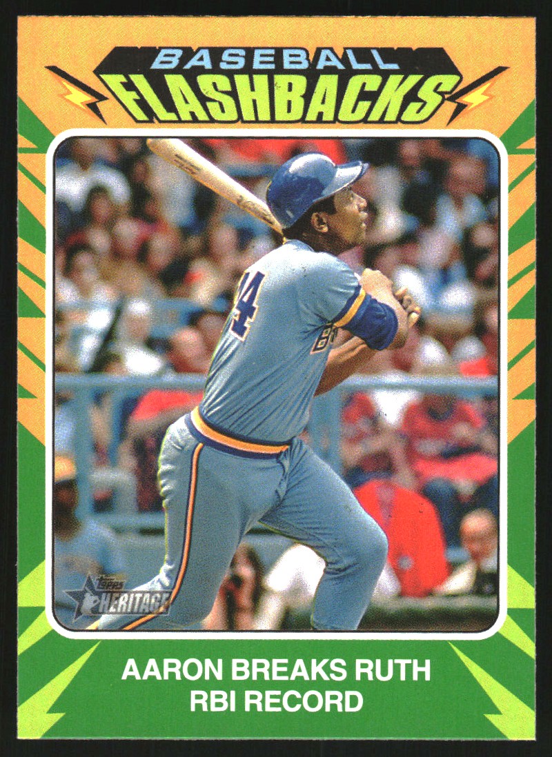 2024 Topps Heritage Baseball Flashbacks #BF1 Hank Aaron - NM-MT