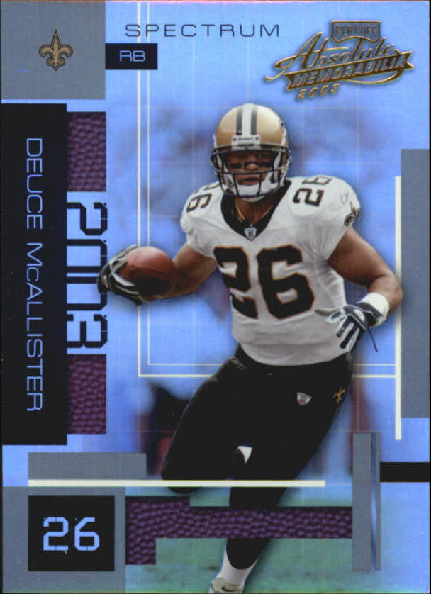 2003 Absolute Memorabilia Spectrum #78 Deuce McAllister - NM-MT