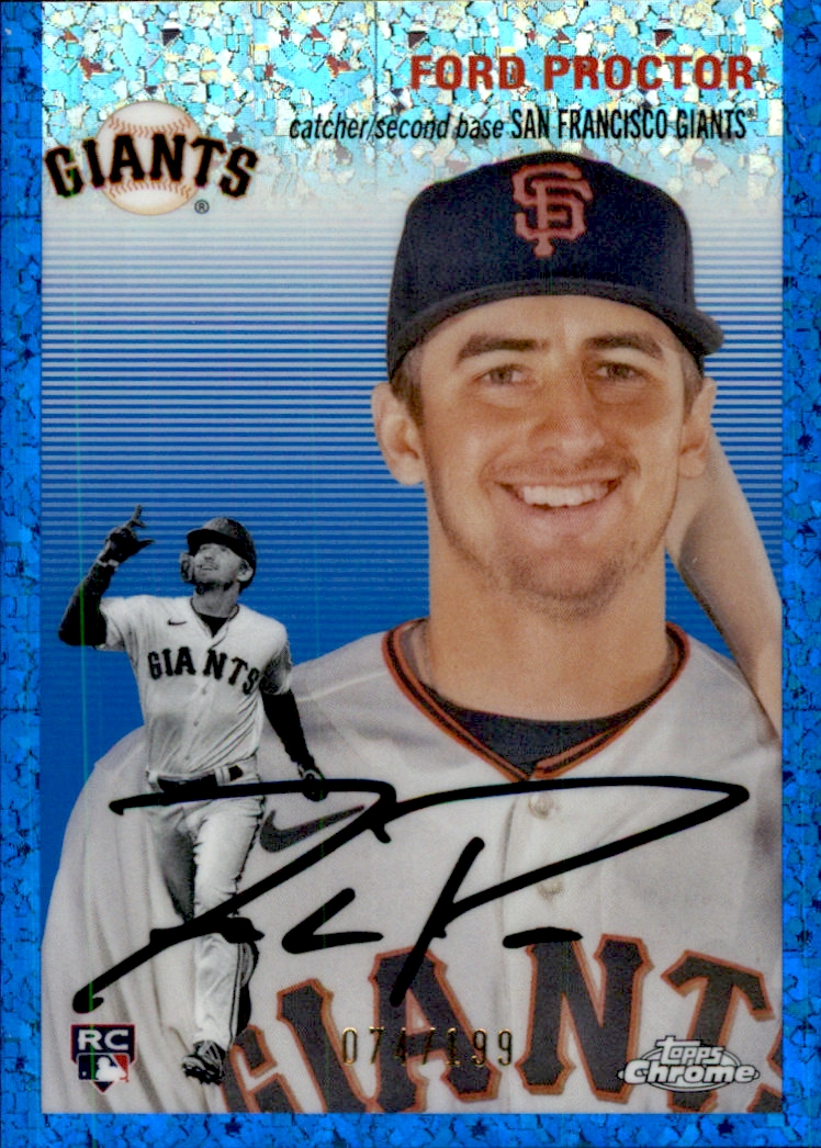 2023 Topps Chrome Platinum Anniversary Blue Mini-Diamond Refractors ...